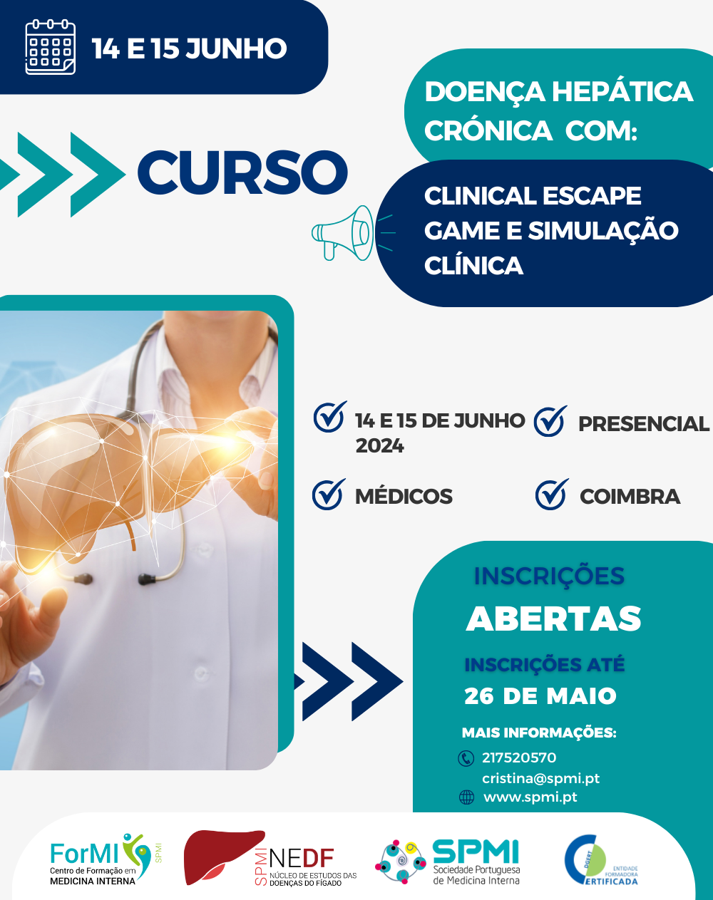 Curso inovador da SPMI: Doença Hepática Crónica em foco - SPMI